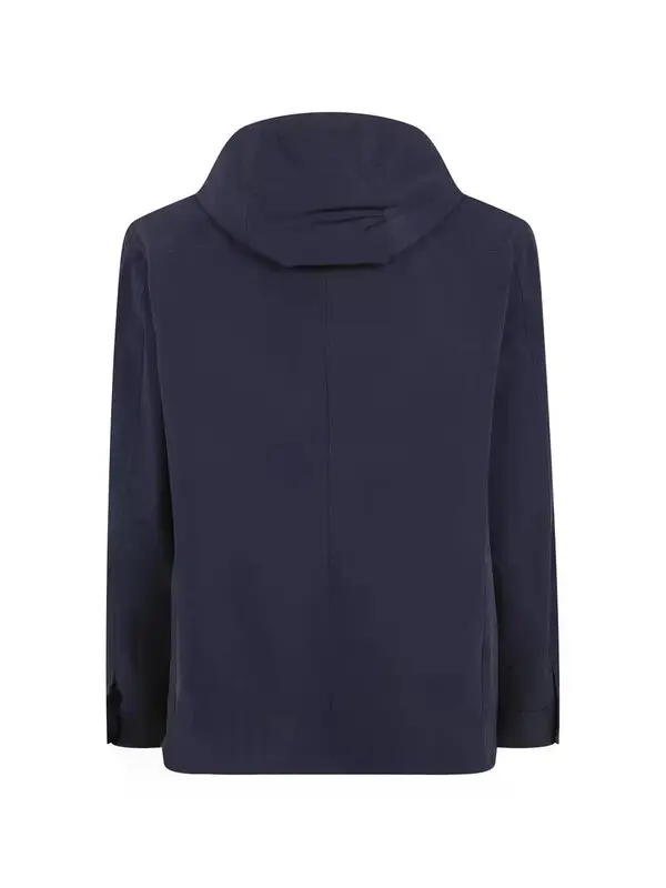 MOORER Hooded Jacket - Blue