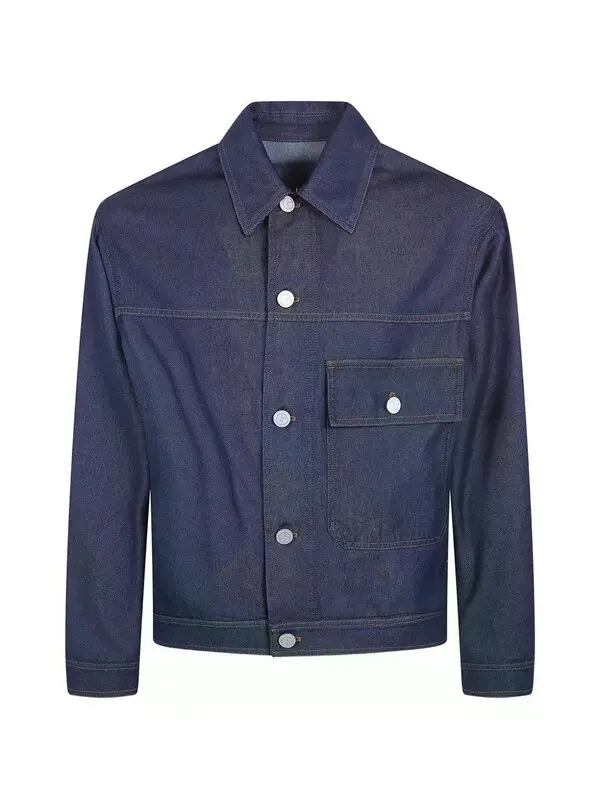 Giorgio Armani Flap-pocket Denim Jacket - Blue