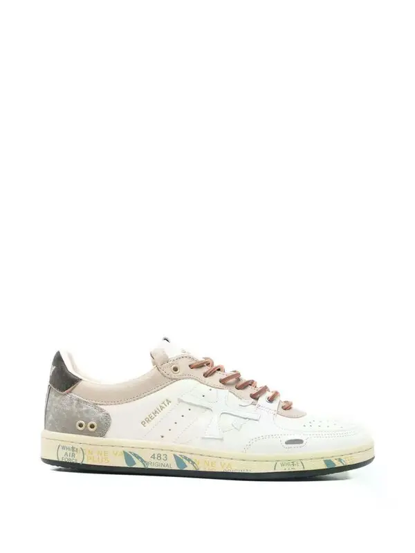 Premiata Bskt Clay Leather Sneakers - White