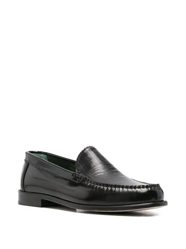 VINNY'S Textured-detail Loafers