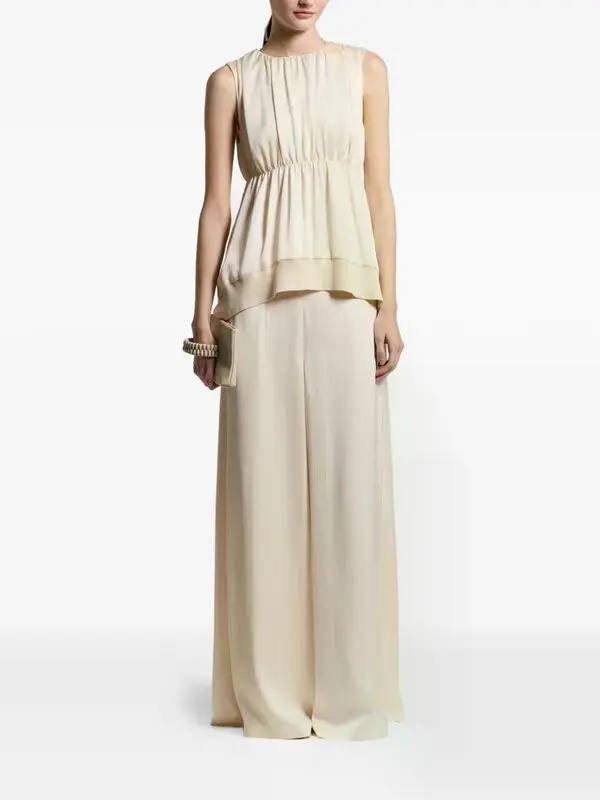 Peserico Ruffled Sleeveless Top