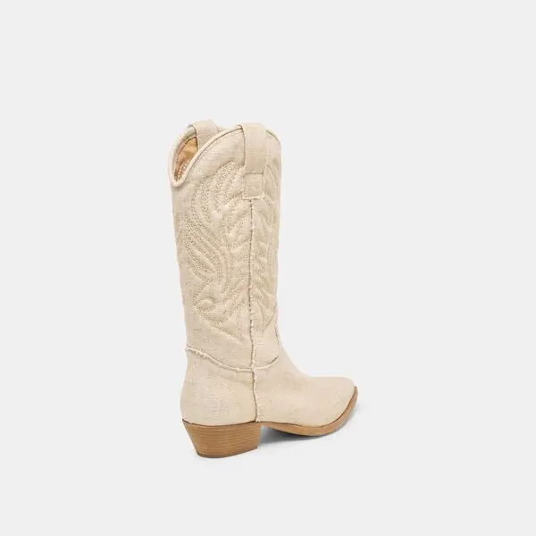 DOLCEVITA Tanner Boots - Bone Fabric