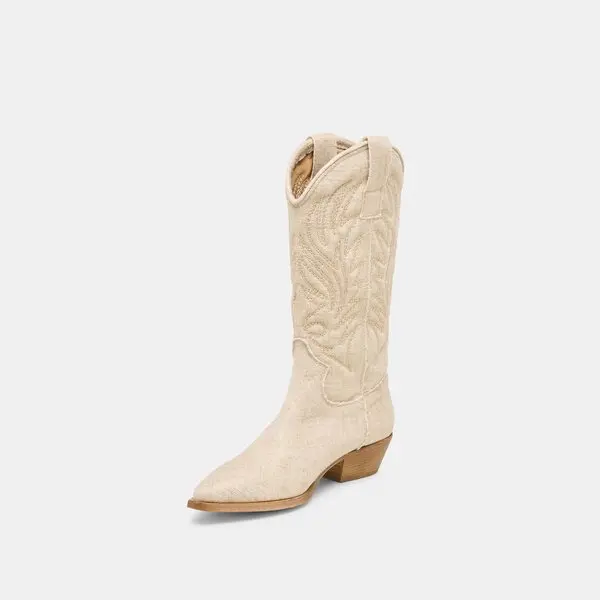 DOLCEVITA Tanner Boots - Bone Fabric