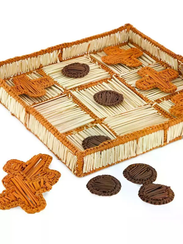 CORO CORA Woven Tic Tac Toe Board Game
