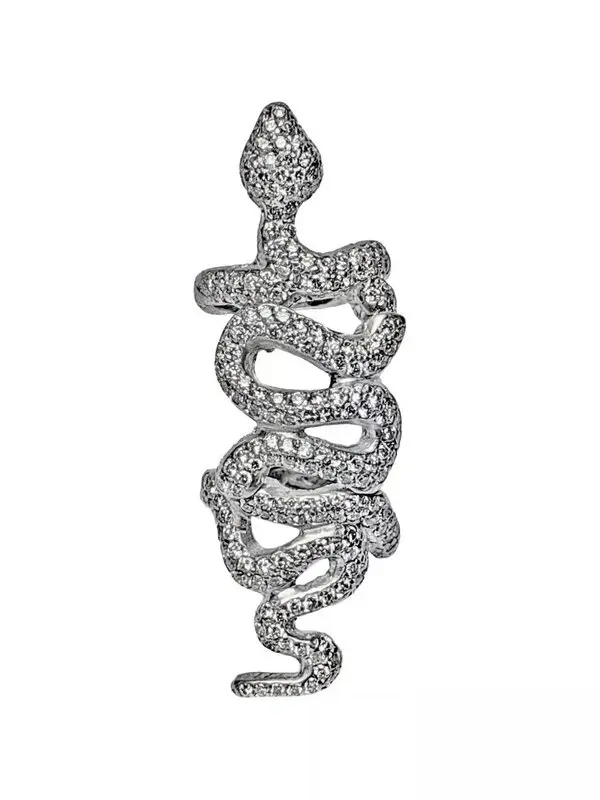 REWIND VINTAGE AFFAIRS 18k Loree Rodkin Coiled Snake Ring - Silver