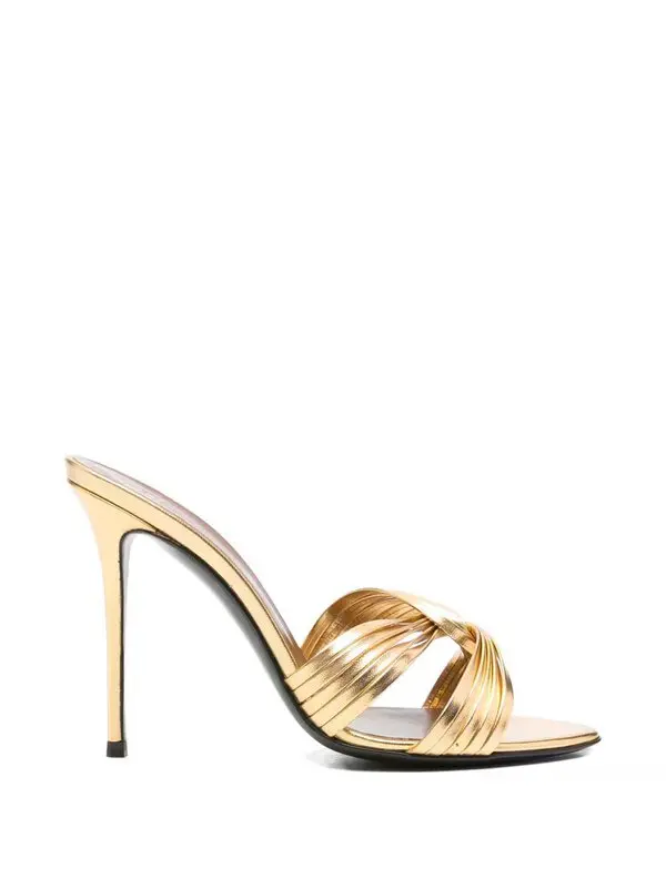 GIUSEPPE ZANOTTI Knotted Strap Sandals - Gold