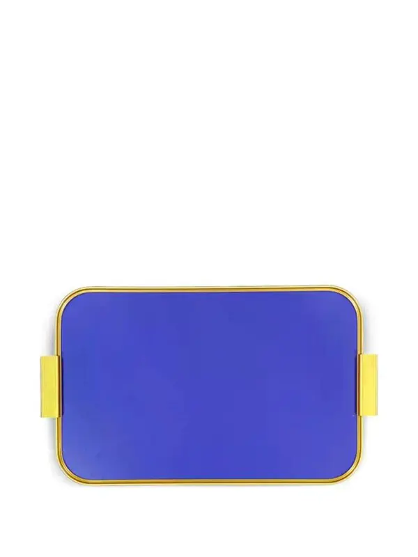 KAYMET Cobalt Gold Trim Tray - Blue