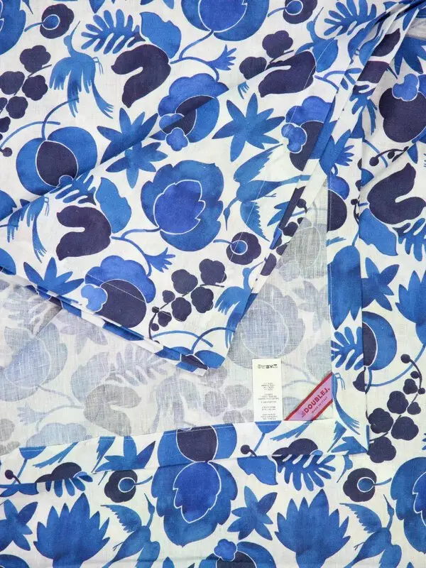 La DoubleJ Wildbird Floral Linen Tablecloth