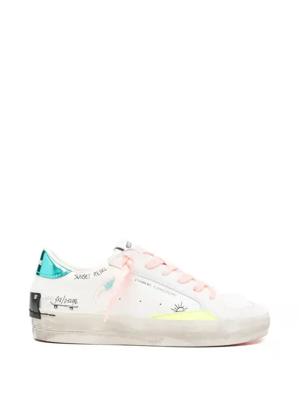 CRIME LONDON Sk8 Deluxe Sunset Rebel Sneakers