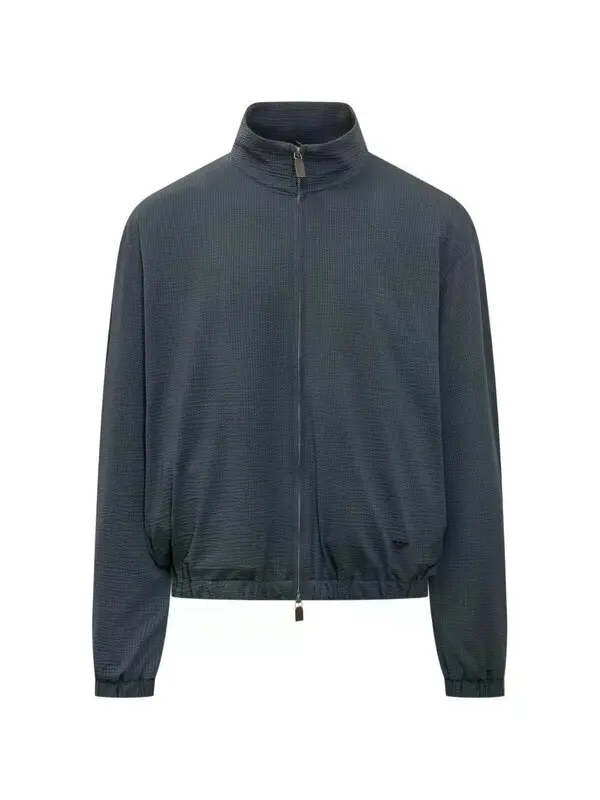 Emporio Armani Zip Bomber Jacket - Blue