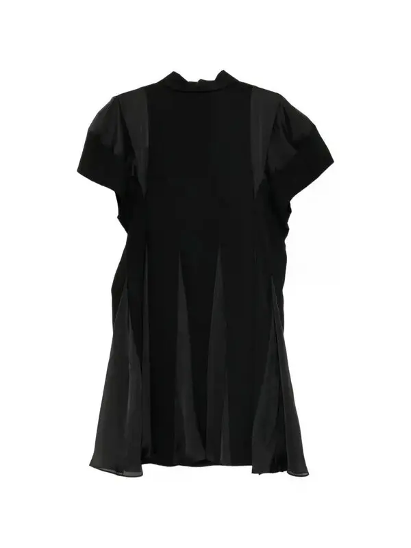 Sacai Wool Mini Dress - Black