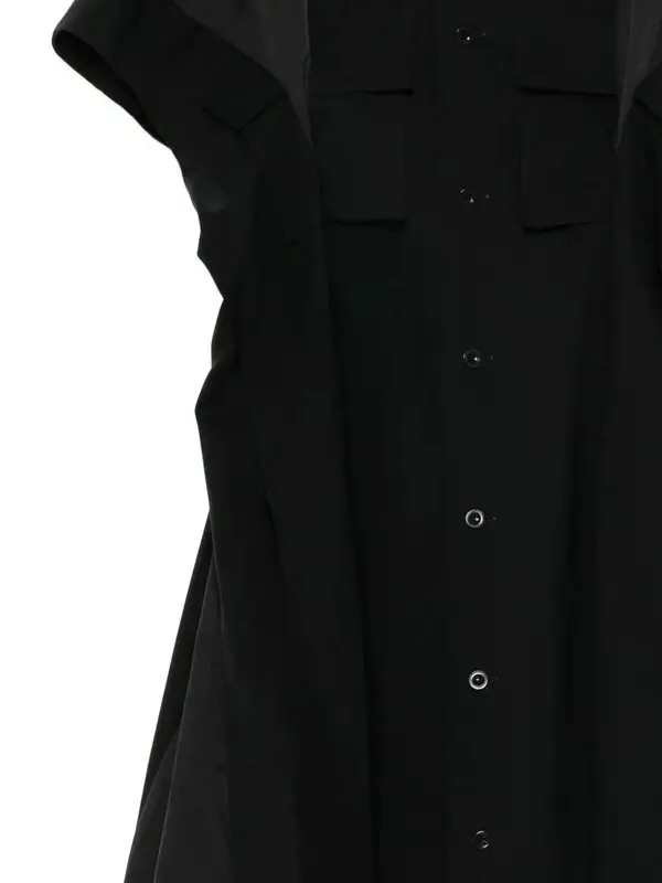 Sacai Wool Mini Dress - Black