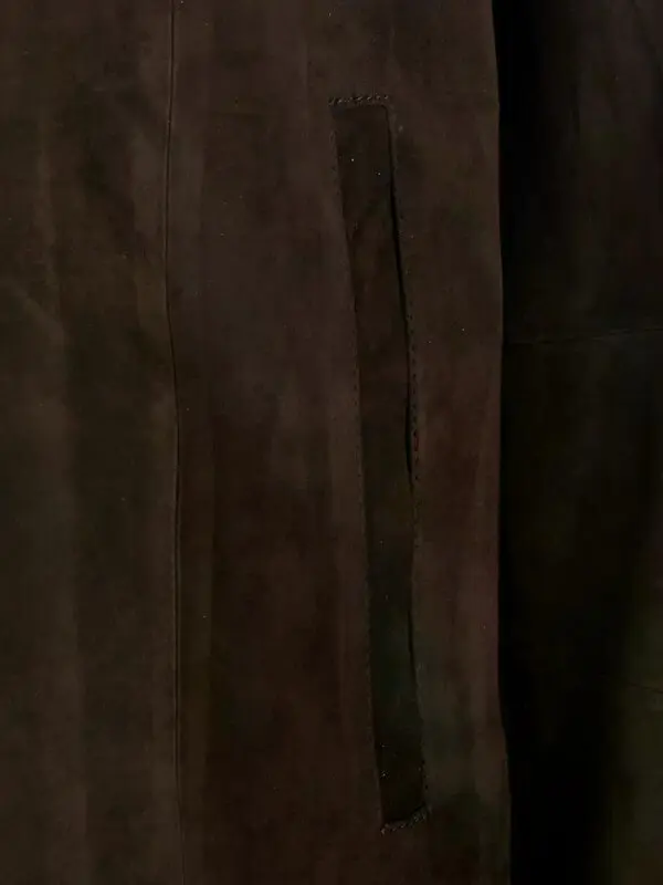 LOW BRAND Zip-up Suede Jacket