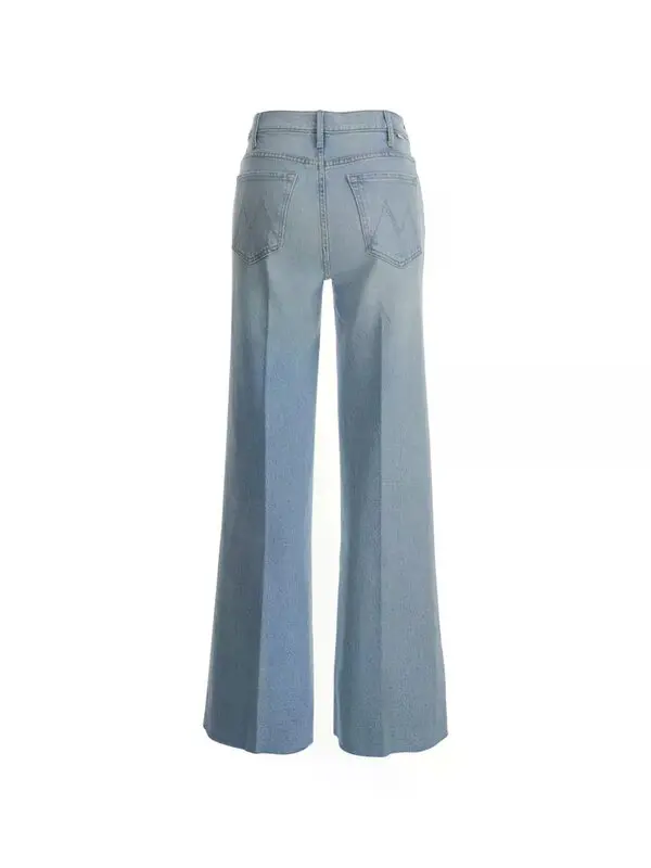 MOTHER Patch-pocket Wide Leg Jeans - Blue