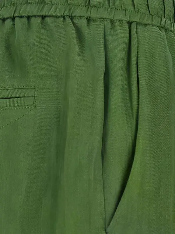 MERCI Elasticated-waist Bermuda - Green