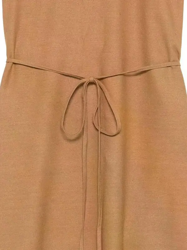 BASERANGE Apron Midi Dress - Brown