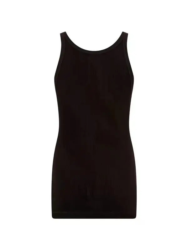 Dolce & Gabbana Logo Patch Ribbed Vest