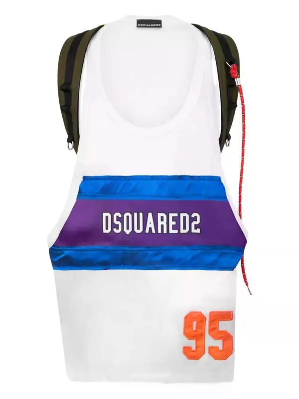 Dsquared2 Tank Top With Straps Detail - White