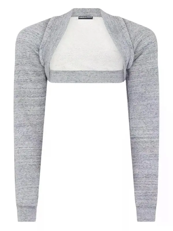 Dsquared2 Ribbed-hem Shrug - Grey