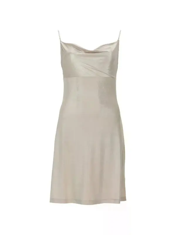 Versace Spaghetti Straps Mini Dress - Neutrals