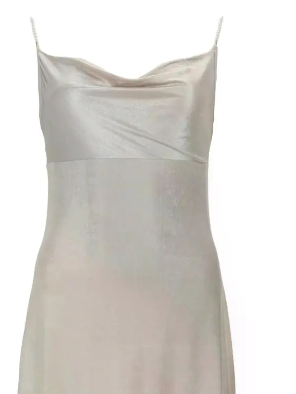 Versace Spaghetti Straps Mini Dress - Neutrals