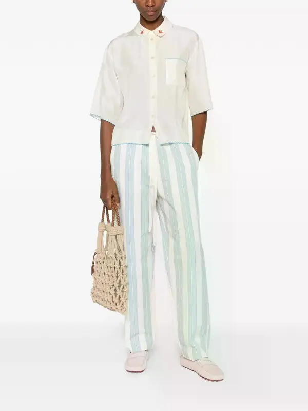 FORTE_FORTE Scallop-trim Shirt