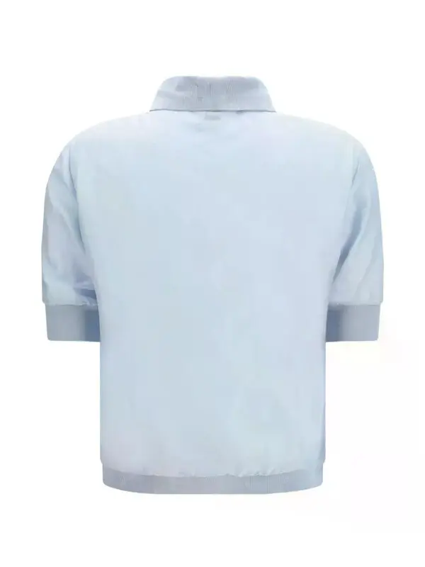 Jacob Cohen Cropped Short-sleeve Wool Polo Shirt - Blue