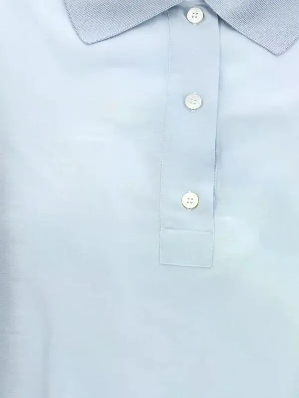 Jacob Cohen Cropped Short-sleeve Wool Polo Shirt - Blue