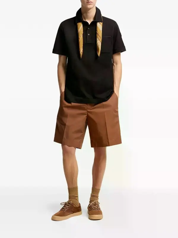 Moncler Piqué Polo Shirt - Black