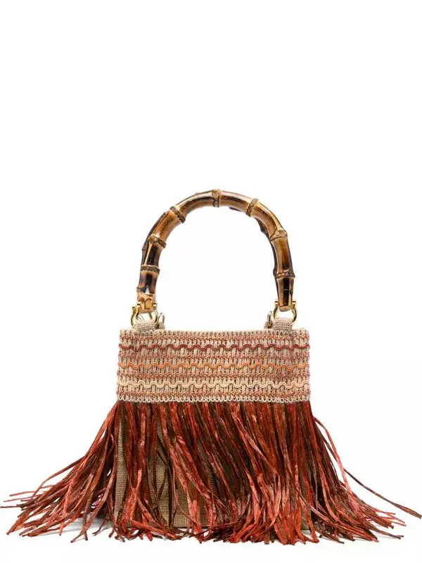 LA MILANESA Small Calla Fringe Tote