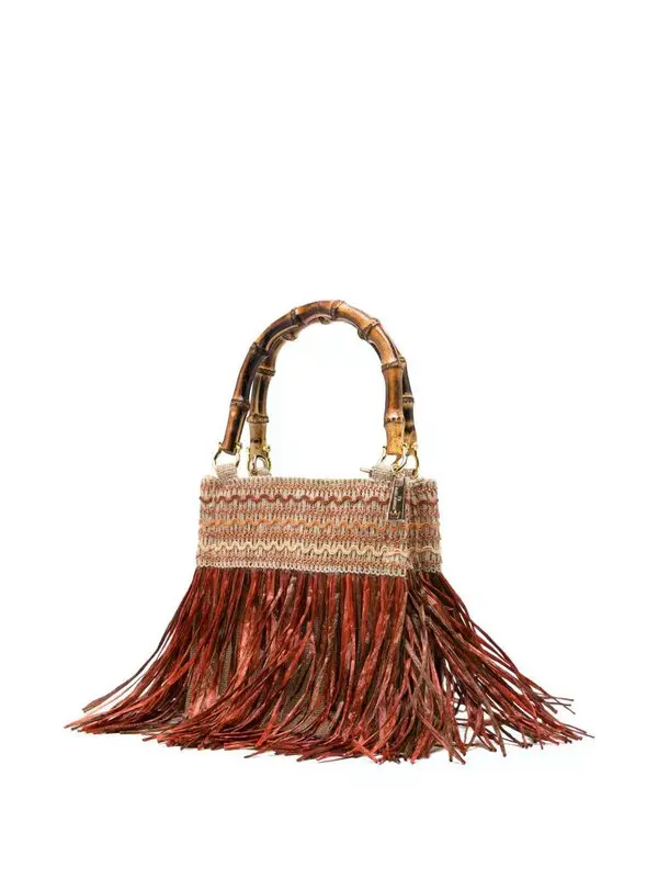 LA MILANESA Small Calla Fringe Tote