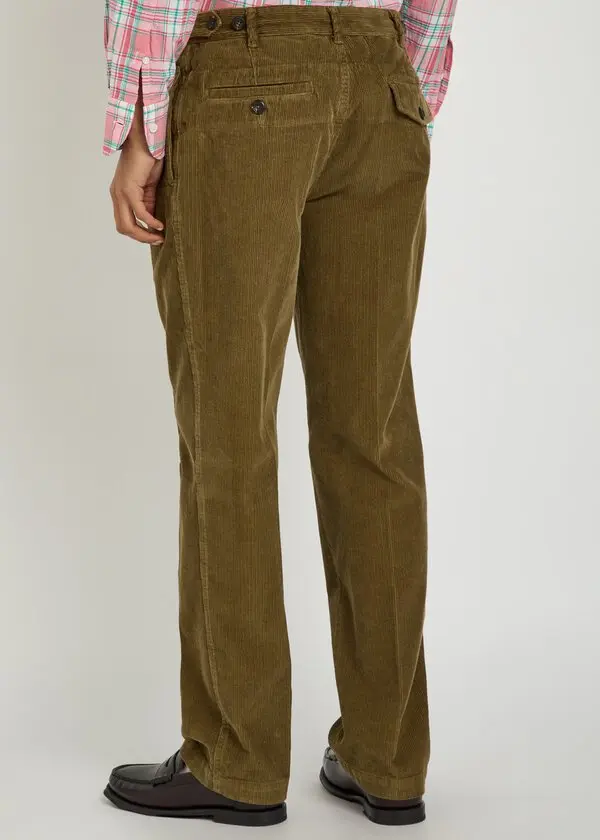 DRAKE'S Tapered-leg Corduroy Trousers