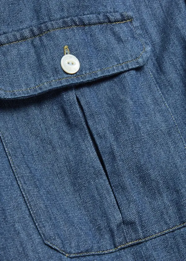 DRAKE'S Chambray Shirt