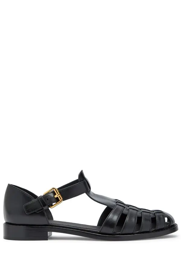 Church's Kelsey Woven Leather Sandals - Black