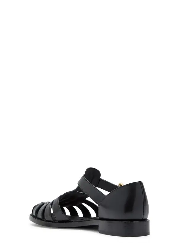 Church's Kelsey Woven Leather Sandals - Black