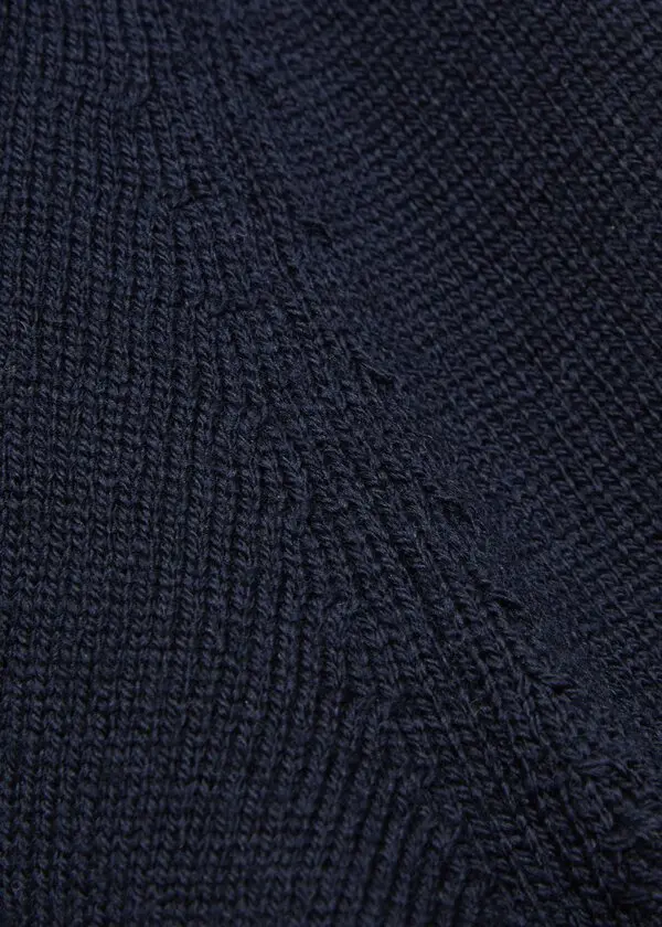 DRAKE'S Merino Wool Polo Jumper