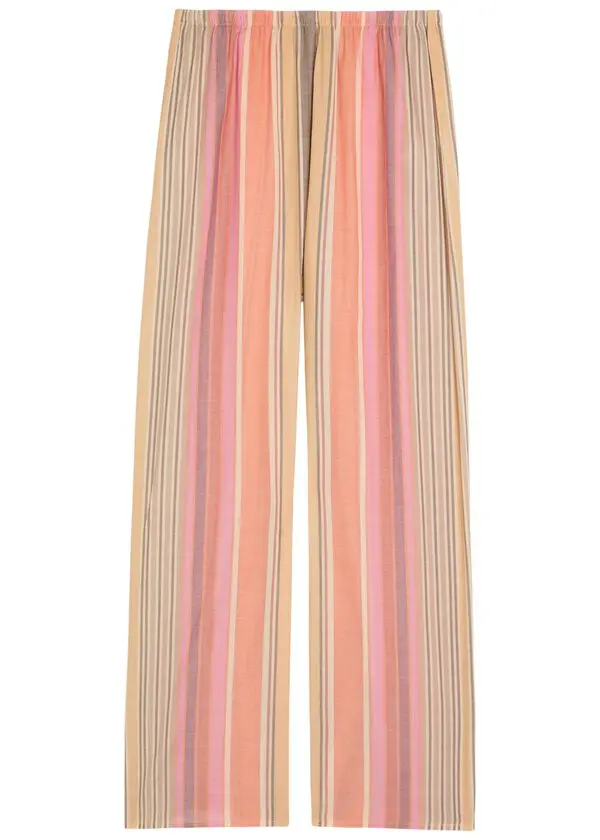 Faithfull The Brand Striped Cotton Trousers - Multicoloured