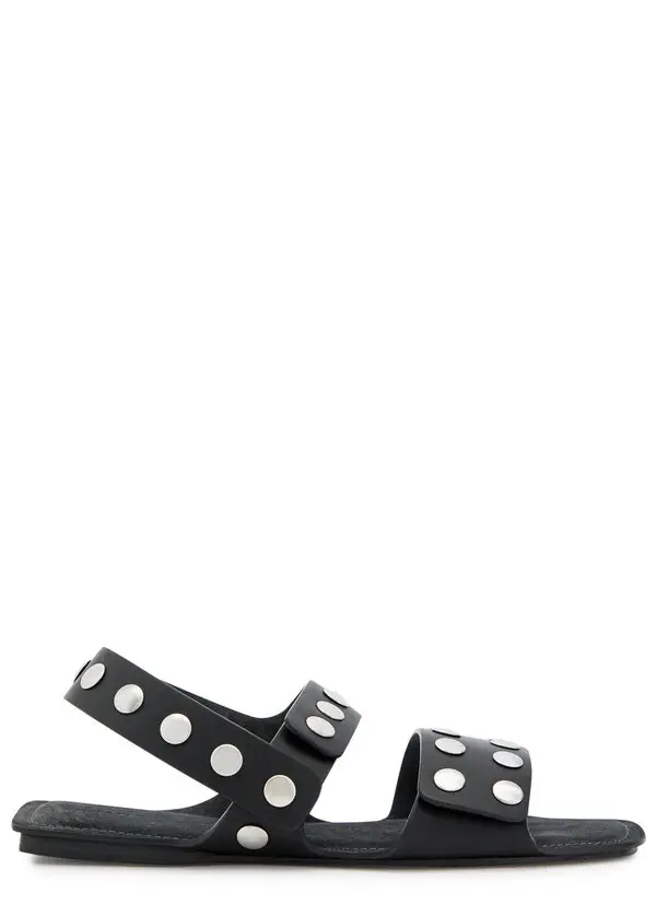 Khaite Boden Studded Leather Sandals - Black