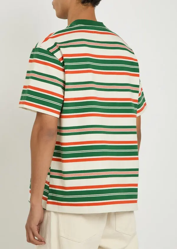 VOWELS Striped Cotton T-shirt