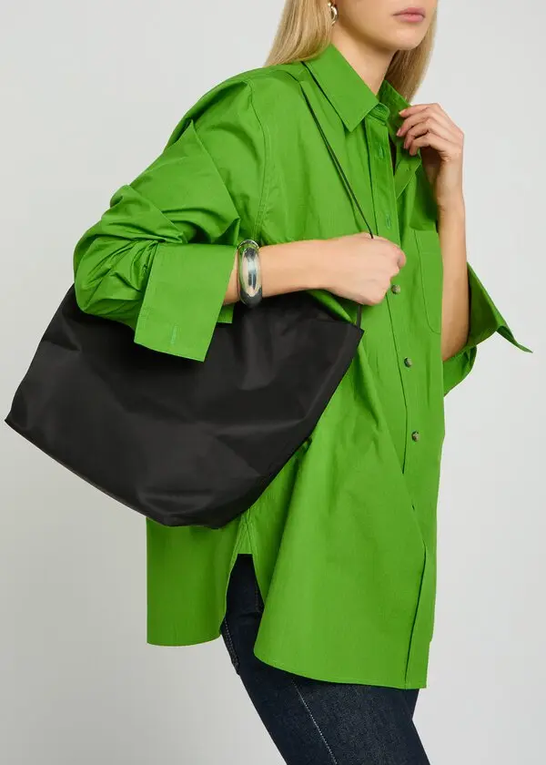 VALESQUE Satin Bucket Bag