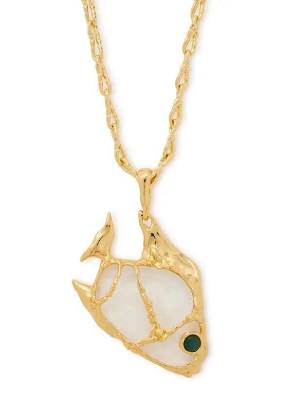 Alexis Bittar Angelfish Pendant Necklace - Gold