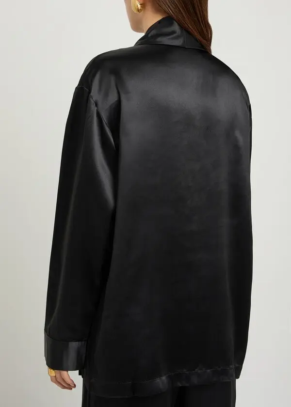 DELOS Gilbert Double-breasted Silk Jacket