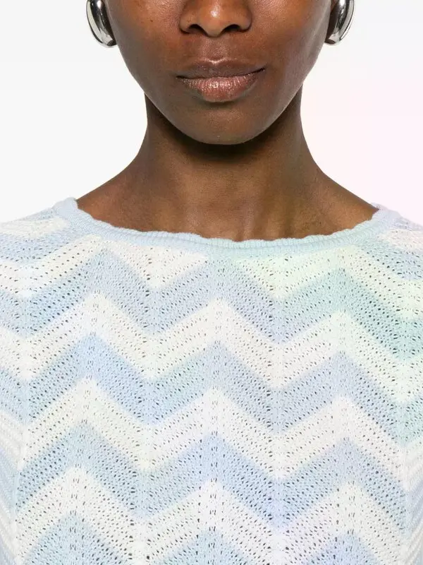 Bruno Manetti Zigzag Scalloped Mini Dress