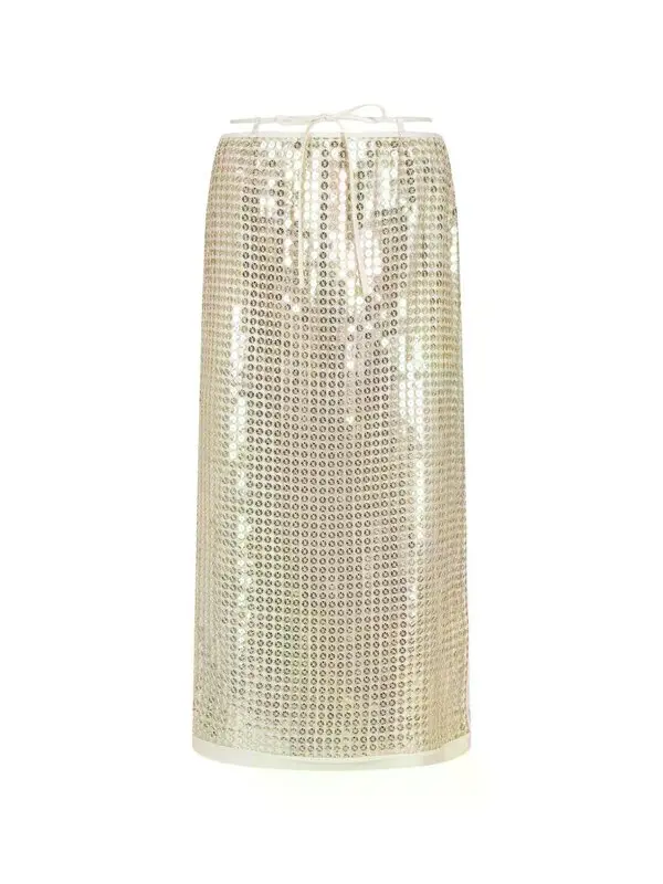 ISABELLE BLANCHE Sequined Skirt - Gold