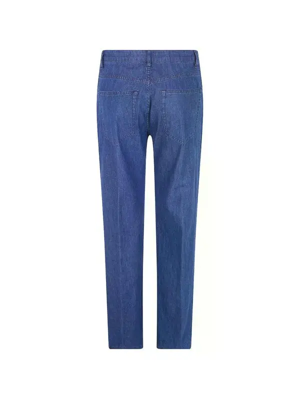 Aspesi Cotton Denim Trousers - Blue