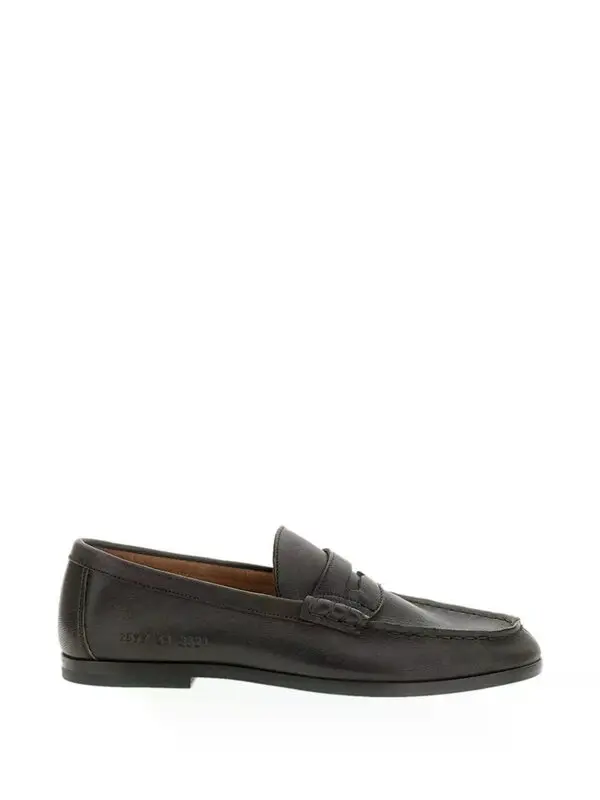 COMMON PROJECTS Single-strap Penny Loafers - Brown