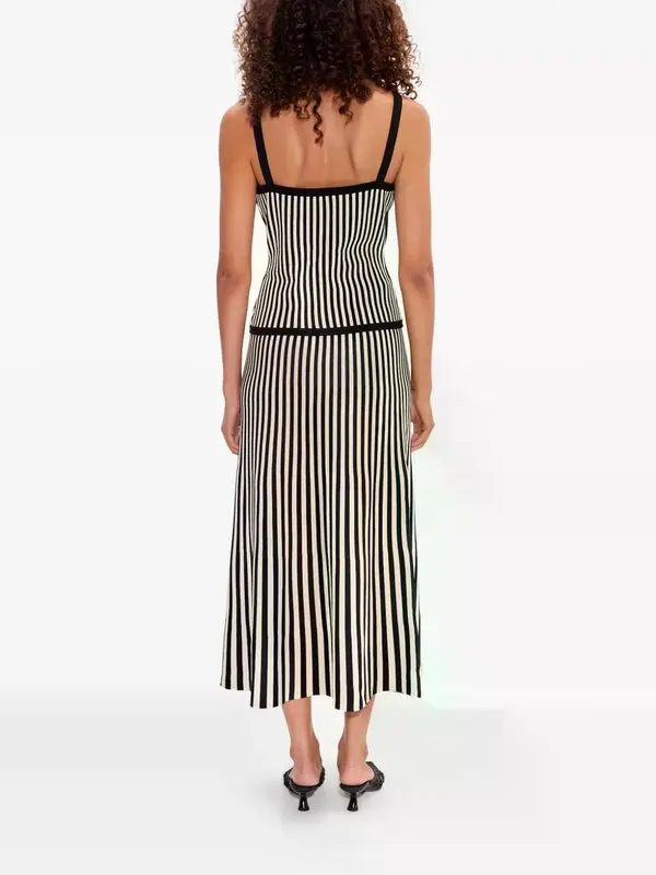 SIMONMILLER Clancy Striped Midi Skirt