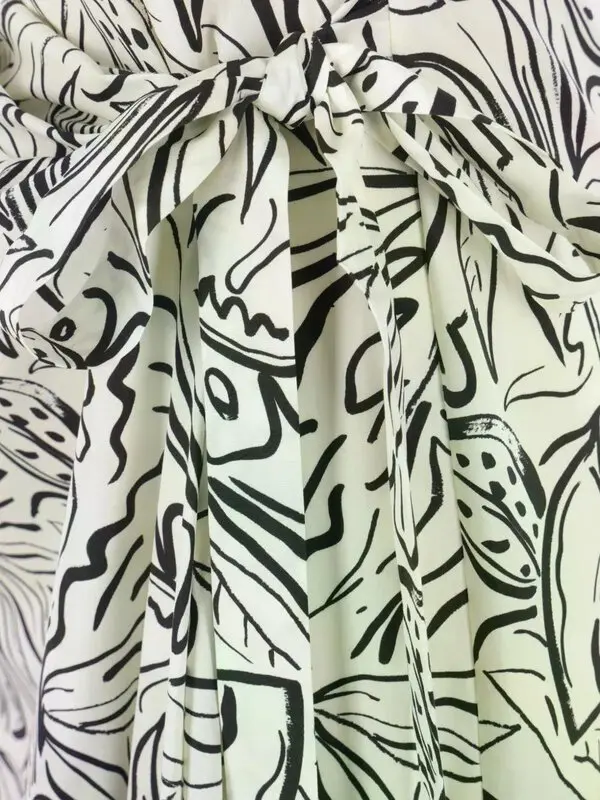Aspesi Floral-print Midi Dress - Neutrals