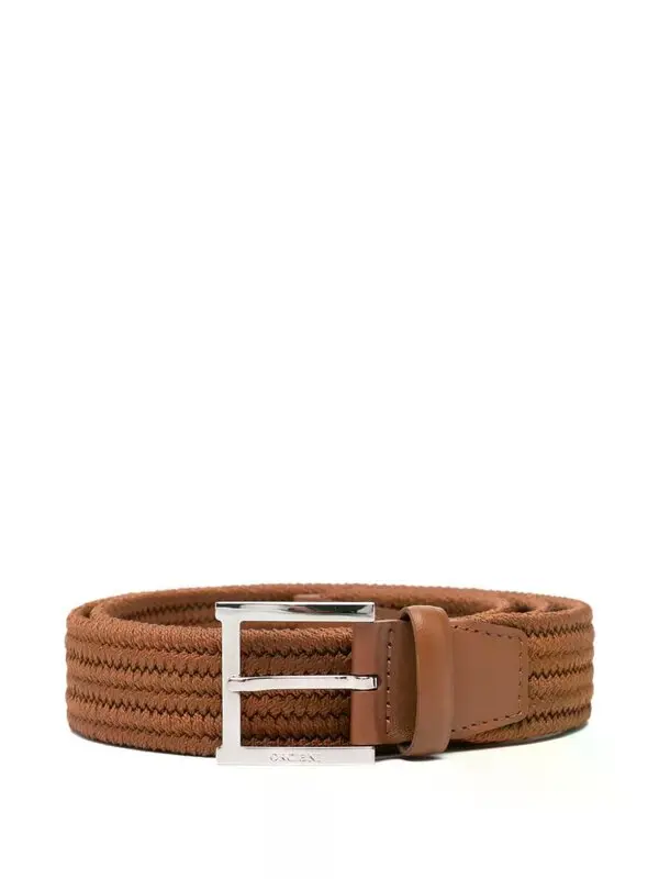 ORTIGNI Woven Elasticated Belt - Brown
