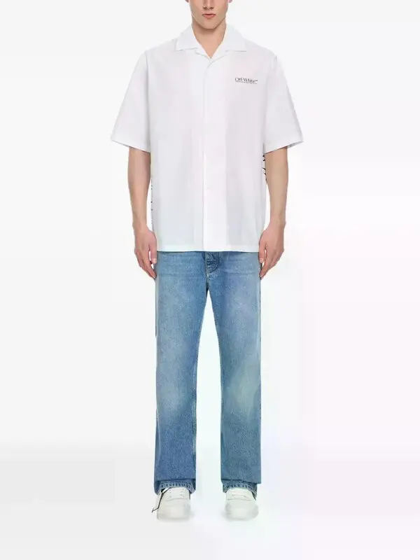 Off-White Circle Off Popl Bowl Cotton Shirt